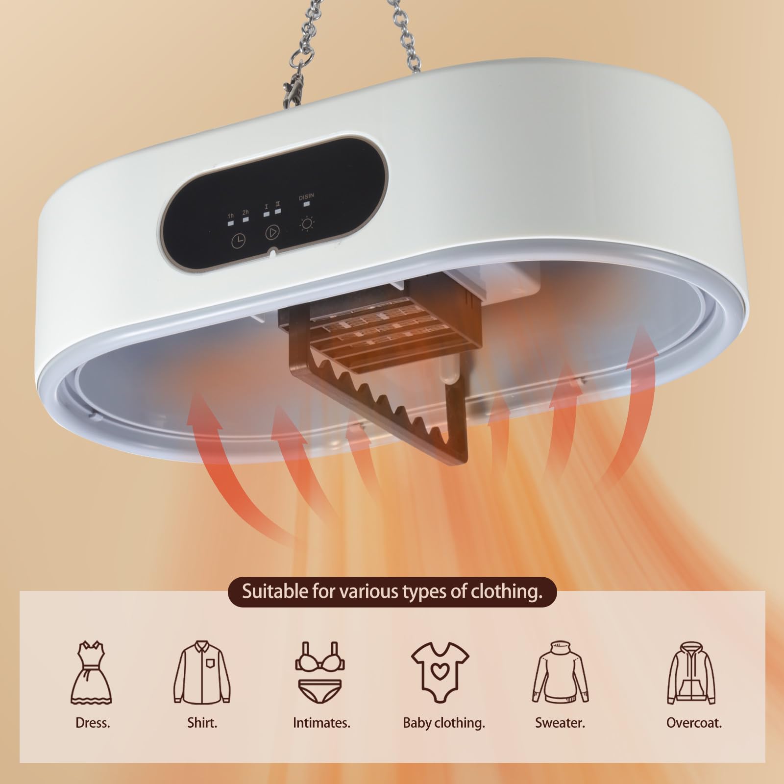 1200W Portable Clothes Dryer - Compact and Convenient Drying Solution for Apartment, Dorm, RV - Easy to Use Mini Dryer with Dryer Bag for Delicate Garments, Underwear, Baby Clothes