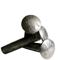 5/8"-11 x 8 Carriage Bolts A307 Grade A COARSE HDG, 6" Thread Under-Sized,Partial Thread,Head: Round,Drive: External Square,Steel,Finish: Galvanized,Thread Type: UNC (Inch) (Quantity: 5)
