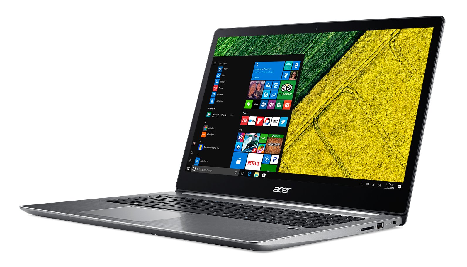 Acer Swift 3, 8th Gen Intel Core i5-8250U, NVIDIA GeForce MX150, 15.6" Full HD, 8GB DDR4, 256GB SSD, SF315-51G-51CE