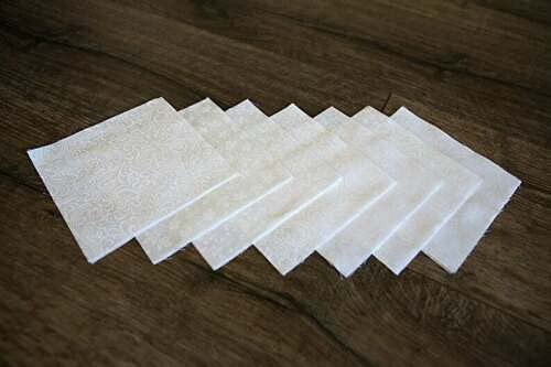2.5 inch White on White Jelly Roll 100% Cotton Fabric Quilting Strips - by Diu Dang