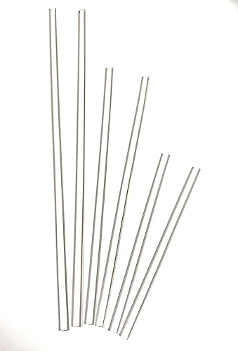 25pcs 6" x 4mm Flat Clear Sticks for Cake Toppers Cake pops or Lollipops - Acrylic Plexiglass Sticks Transparent Clear, Strong and not Bendy with Length of 4“,6“ or 8“ (25, 6in)