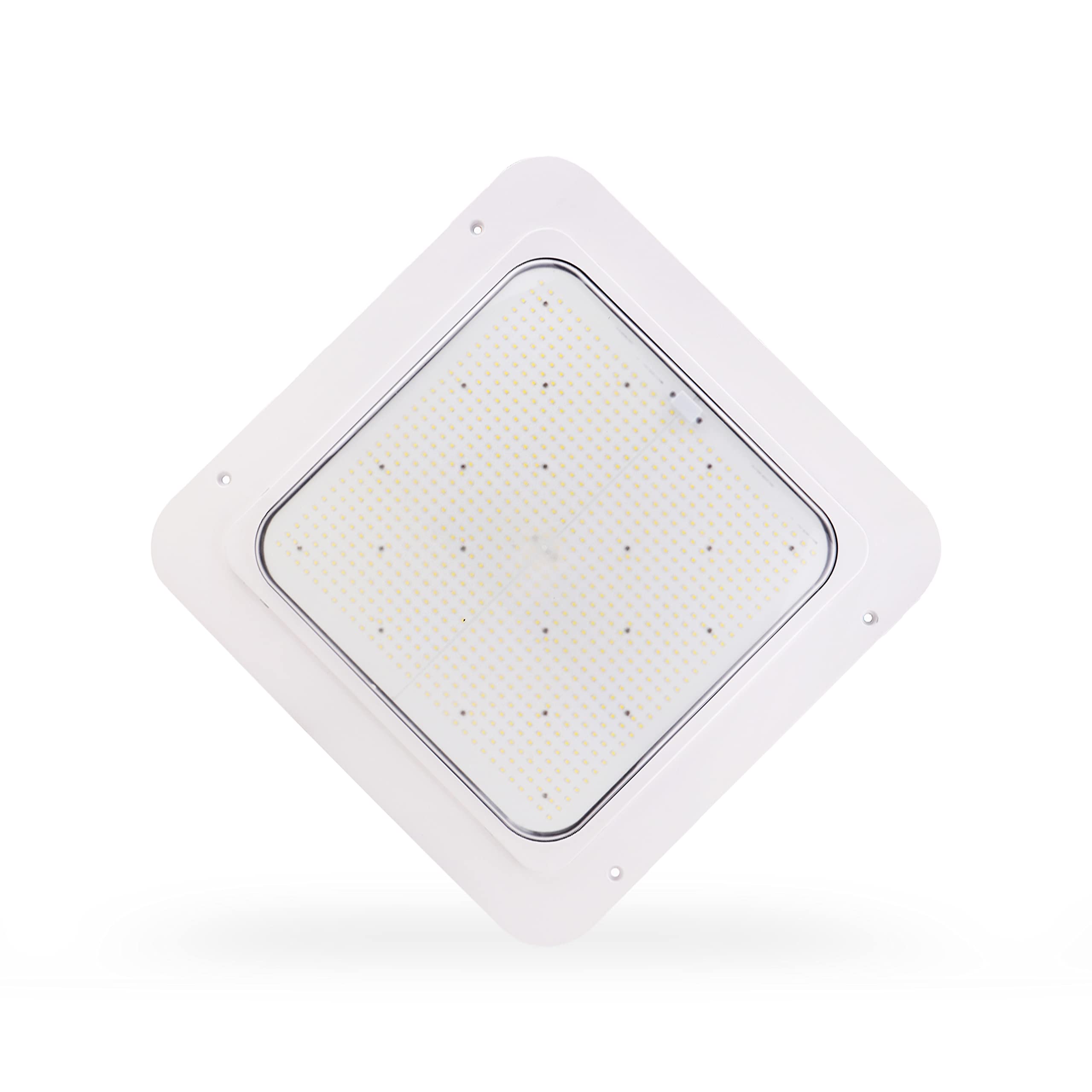 3BRIX 180W Canopy Lights Outdoor Extra -Bright 25000LM LED Canopy Light - Instant On, Flicker-Free, UL Listed, Heavy Duty, IP65 Waterproof Gas Station, Carport, Warehouse Light Fixture