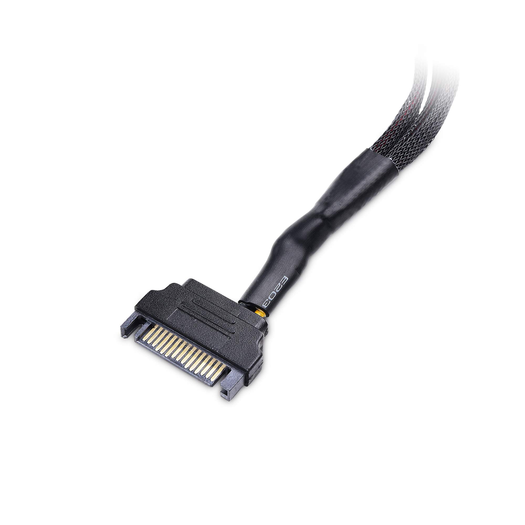 Cable Matters 2-Pack 3 Computer Case Fan Splitter Cable with SATA Power - 16 Inches
