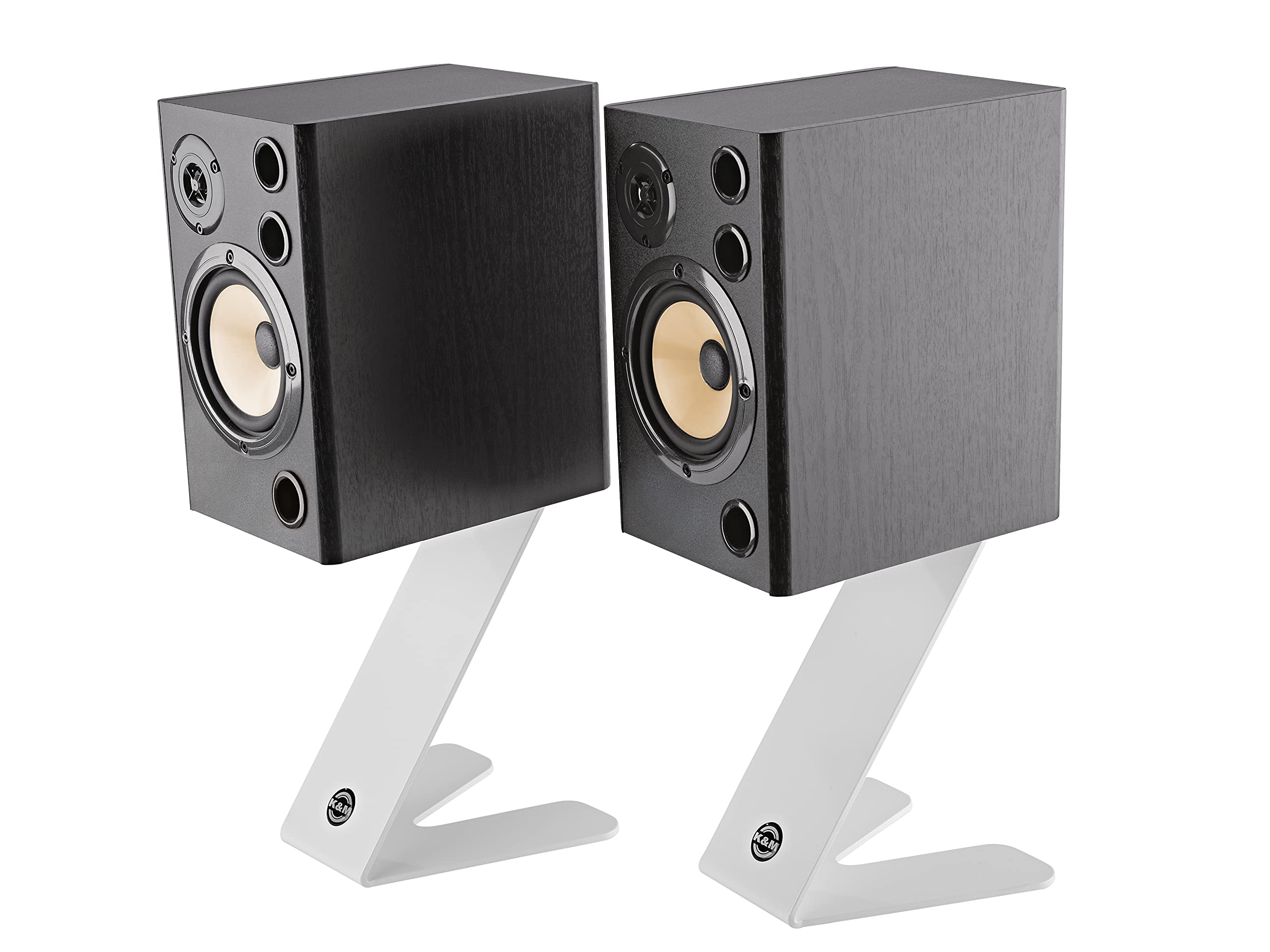 K&M 26773 Desktop Monitor Stand, Z Stand, Color: White