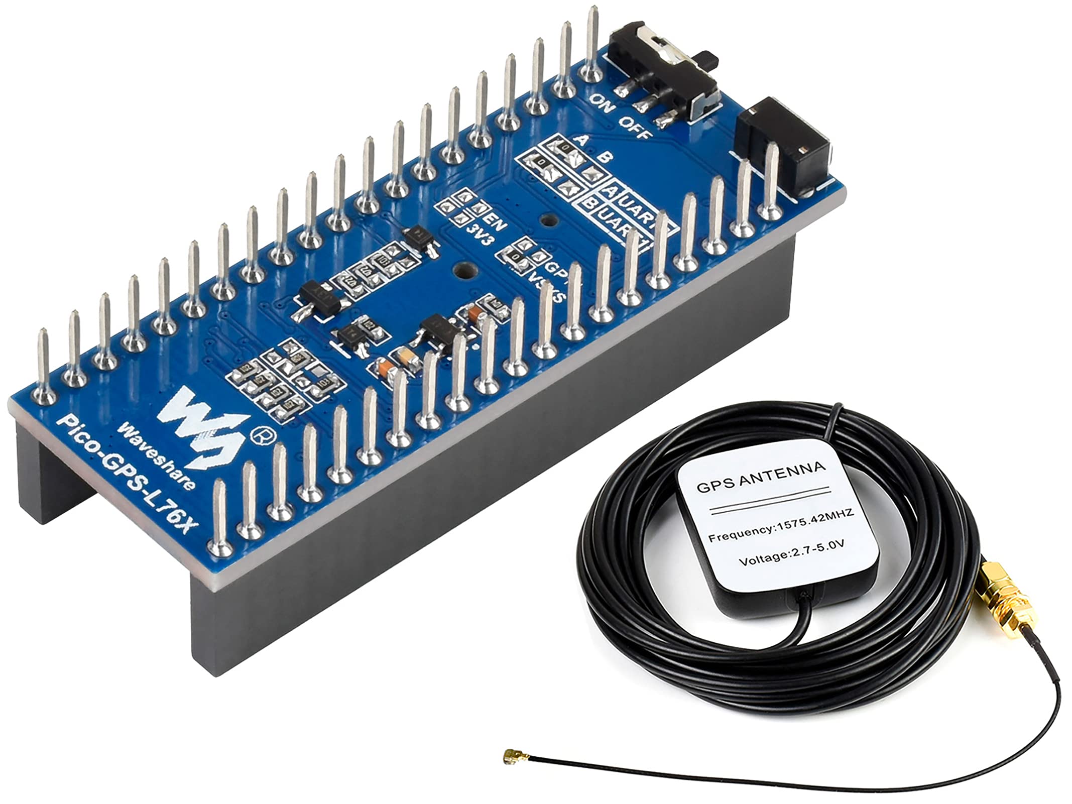 Bicool L76B GNSS Module for Raspberry Pi Pico, Support Multi Satellite Systems GPS, BDS, and QZSS