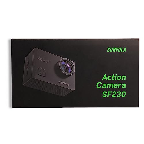 Action Camera 4K WiFi - 40M Waterproof Underwater Camera Motorcycle Helmet Camera Support 128G TF Card for Diving Riding Hiking,External Microphone, 2*Batteries and Mounting Accessories