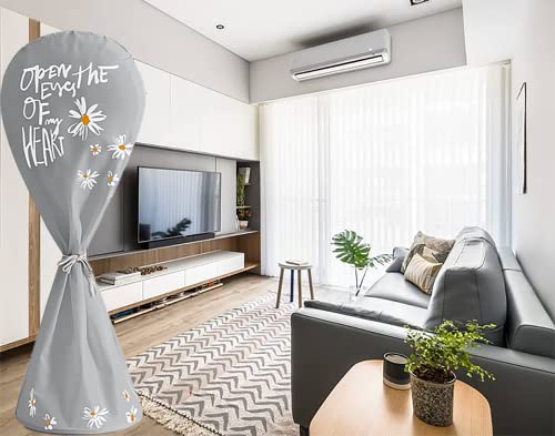 Alqpopg Fan Cover Dust Washable Floor Fans Cover Heavy Duty Standing Round Dustproof Covers Waterproof Protector for Indoor Outdoor Household Gray