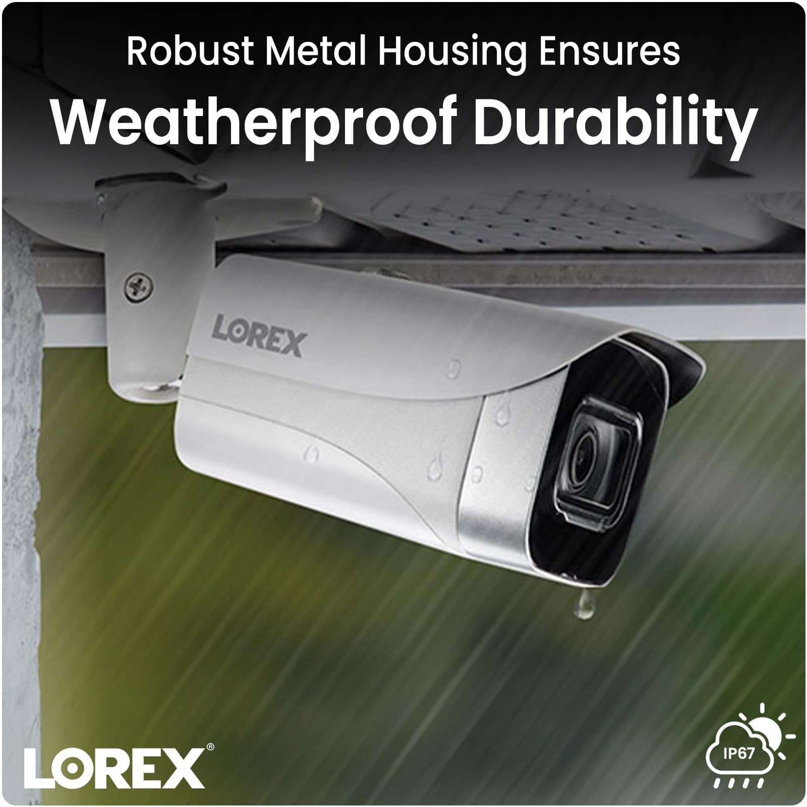 Lorex Fusion 4K Metal Bullet Camera β PoE Wired Home Security Add-On Camera - Motion Detection, Color Night Vision, Long Range IR, Weatherproof, Ultra HD Indoor & Outdoor Surveillance
