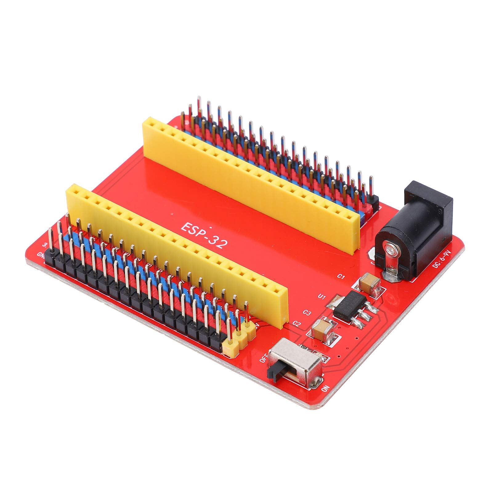 gostcai ESP32?IO Development Expansion Board Module,with Dial Switch,for Programming Learning for Engineers Technicians,DIY Programming Design.
