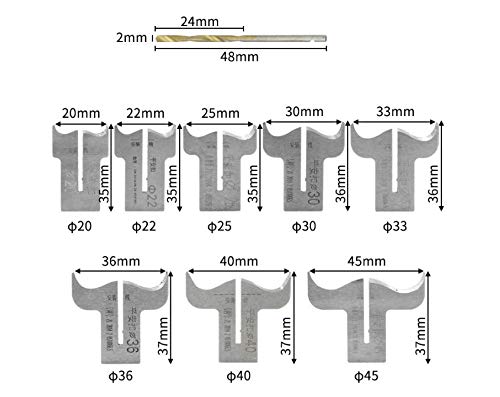 Gdrasuya10 Ring Drill Bit Set, 8PCS Toy Wheel Cutter for High Revolutions Drill Press Round Beads Blade