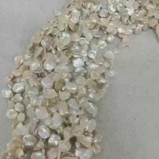 Adabus AAA 12-13mm Freshwater Pink keshi Peal Strands for Jewelry Making