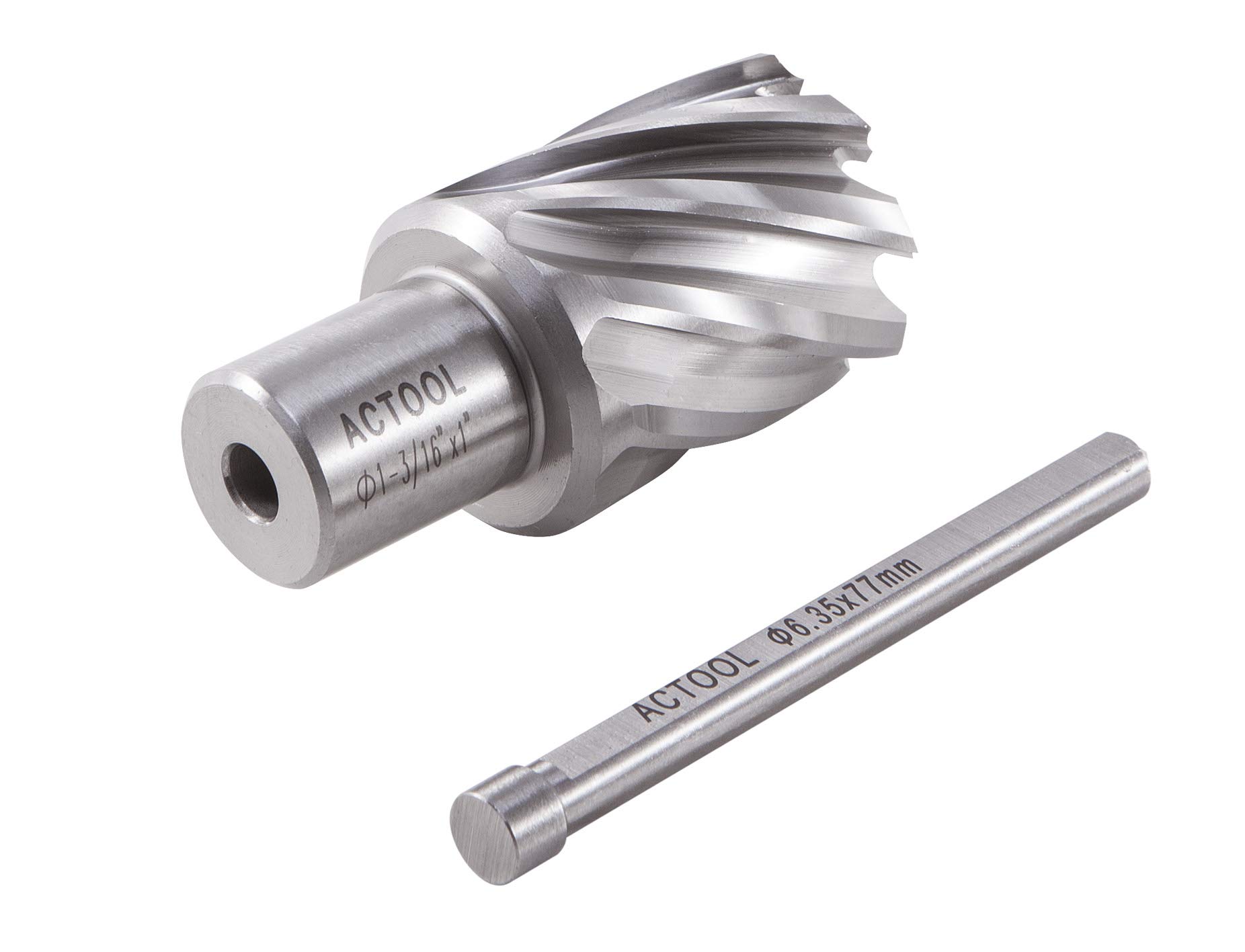 ACTOOL 1-3/16" Diameter × 1" Depth of Cut HSS ANNULAR CUTTER with 3/4'' Weldon Shank