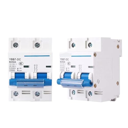 1PCS Solar Battery Circuit Isolator DC Circuit Breaker 1P 2P 12V 24V 60V 72V 96V Mini Protection Switch 80A100A125A150A200A250A (Size : KL4-2b, Color : 150A)