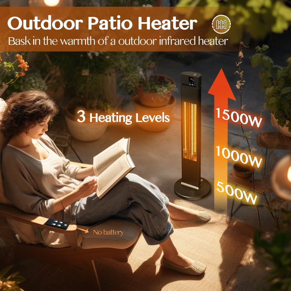 1500W Hanging Yard Heater,Ceiling heater,Hanging patio heater, courtyard electric heater, infrared heater, ceiling electric heater 3S Fast Heating,Great Room, Garage,Ceiling Mount