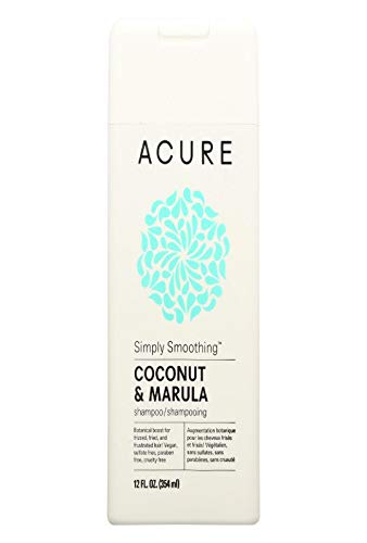 Acure Simply Smoothing Coconut & Marula Shampoo, 12 Oz