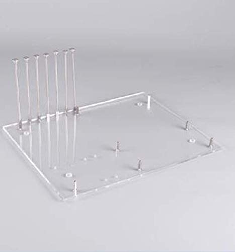 ATX PC Open Frame ATX Test Bench Motherboard Overclock Computer Case DIY Mod Base Chassis for ATX Mothboard, 4mm Transparent Acrylic Frame PC Test Bench for Testing, Overclocking or Gaming