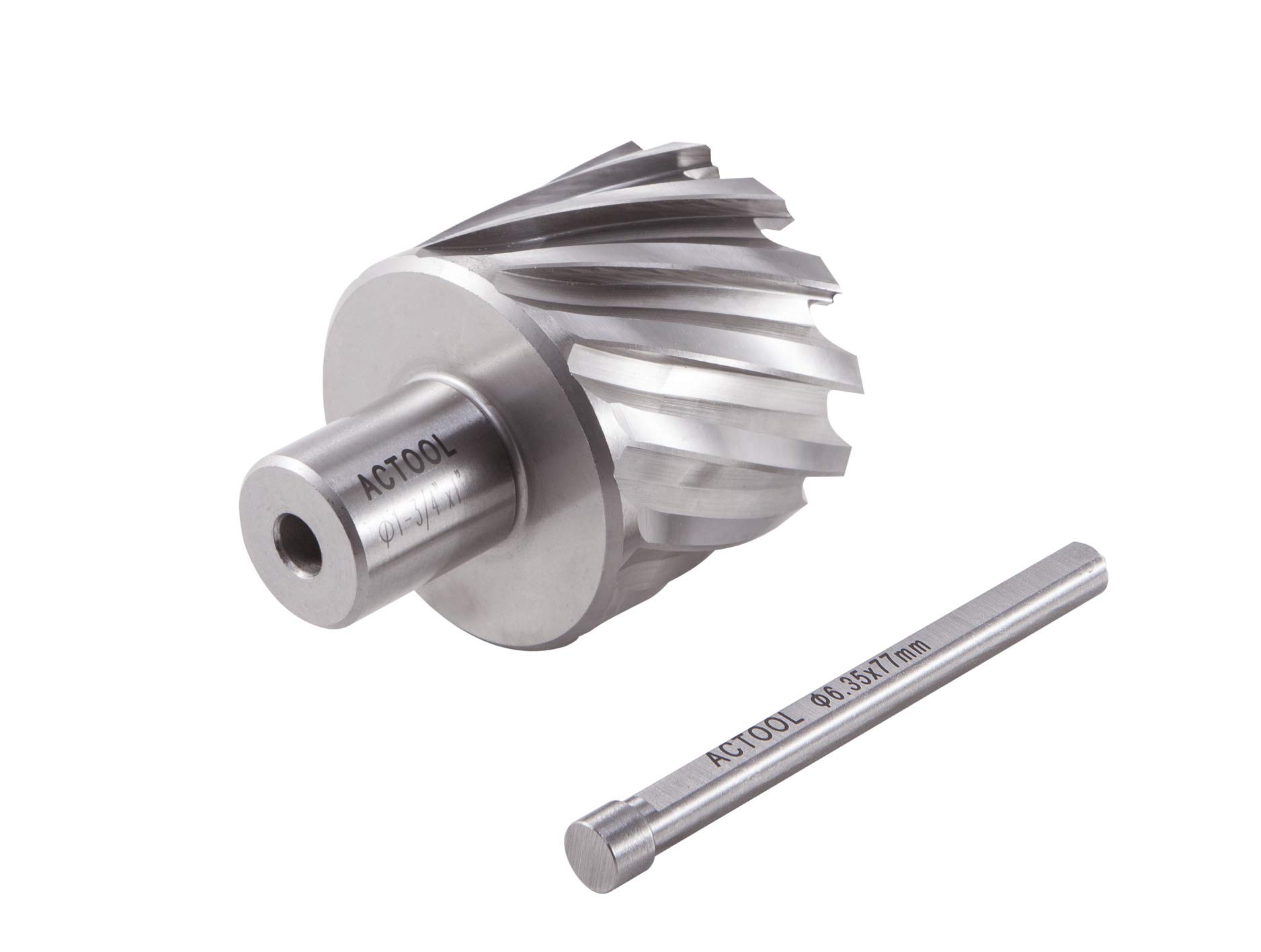 ACTOOL 1-3/4" Diameter × 1" Depth of Cut HSS ANNULAR CUTTER with 3/4'' Weldon Shank