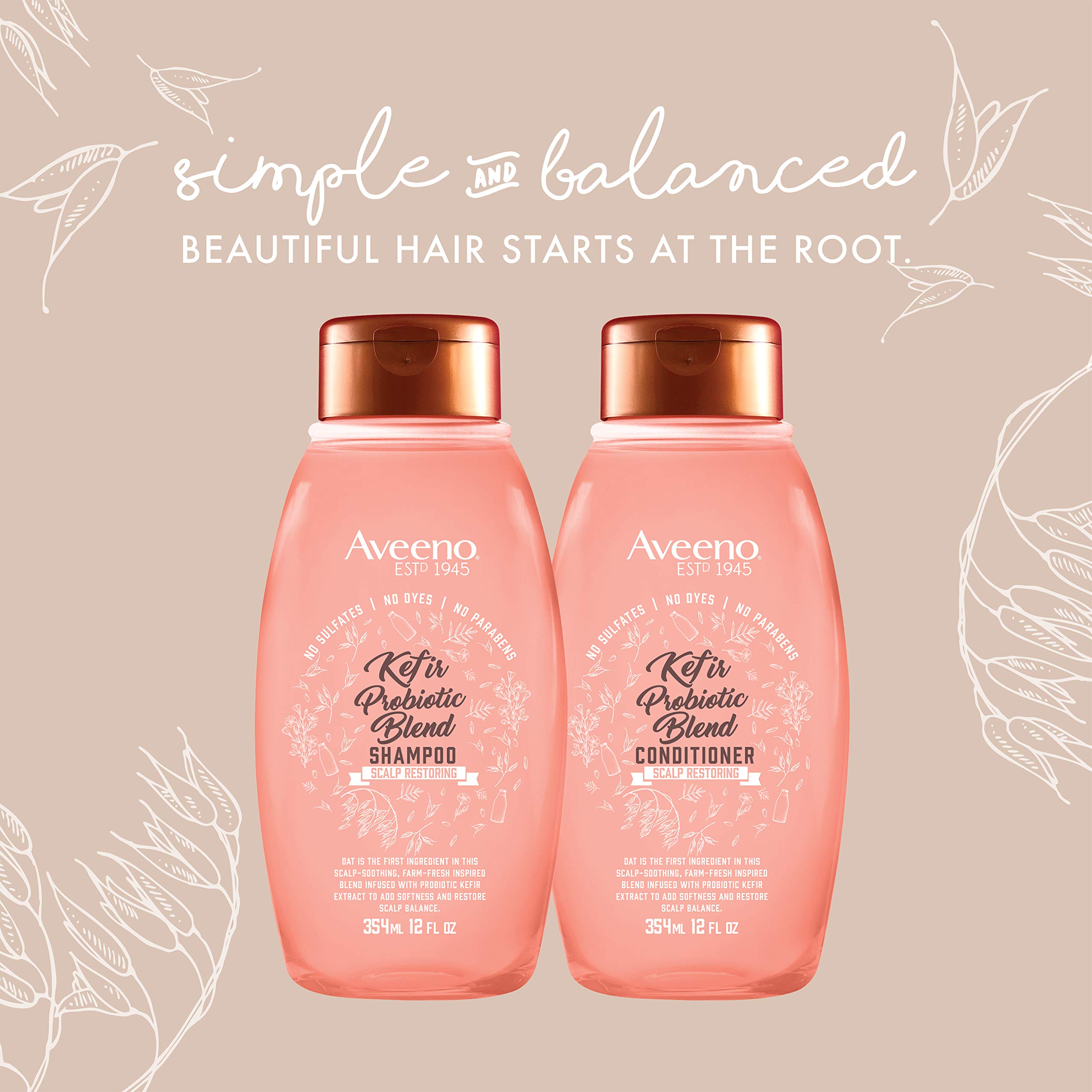 Aveeno Kefir Probiotic Blend Shampoo, 12oz