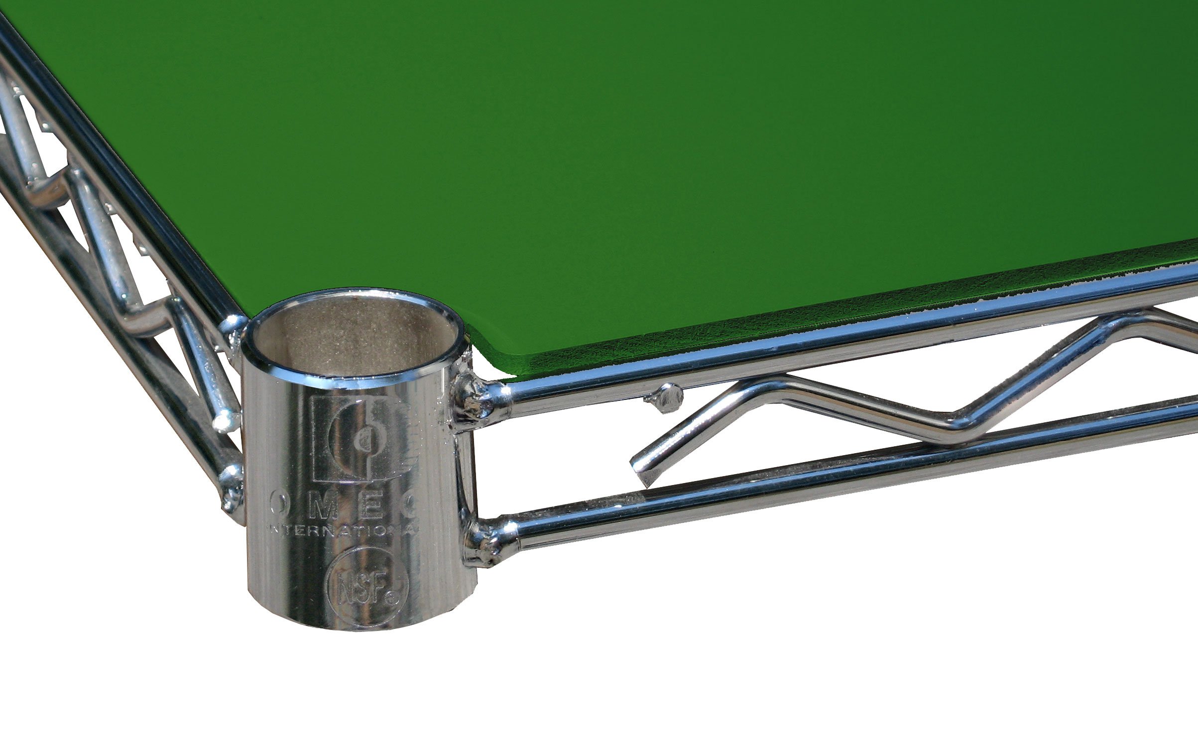 2 Pack of 24" Deep x 60" Wide Green Shelf Liner