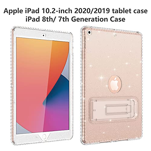 Hekodonk Slim Full-Body Protective Kickstand with Built-in Screen Protector Case for iPad 9th/8th/7th Gen (10.2" Display 2021& 2020 Version,Fits Model Model:A2602/ A2603/A2604/A2605/A2270/A2428/A2429)