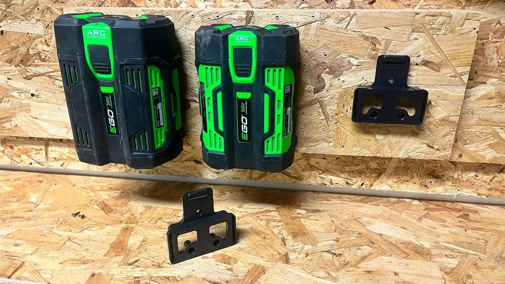 StealthMounts Battery Holder Compatible with EGO 56V (4 Pack) - Black | StealthMounts Battery Mounts for EGO | Mount for EGO 56V | Made in the UK