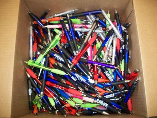 500 Wholesale Lot Misprint Ink Pens, Ball Point, Plastic, Retractable