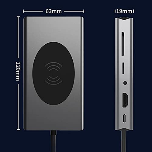 GPPZM USB Type C Hub USB 3.0 Type-C Hub to HDMI Adapter 4K Thunderbolt 5 USB C Hub with TF SD Reader Slot PD