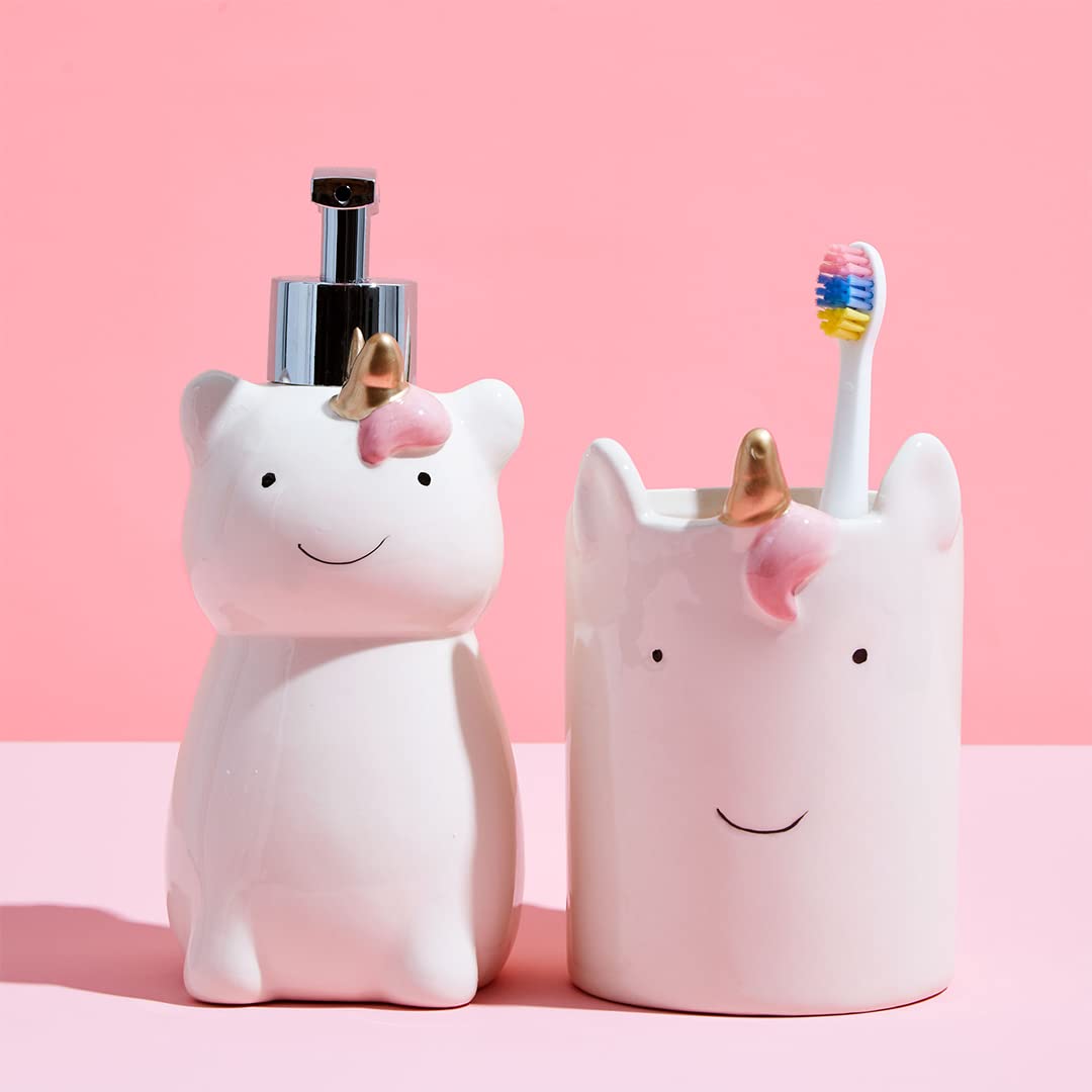 hello Unicorn Baby and Toddler Soft Toothbrush for All Ages, BPA Free, Easy to Grip Handle, 6 Count
