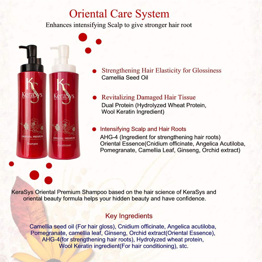 Aekyung Kerasys Oriental Premium Shampoo(600ML) and Conditioner (600ML) sets