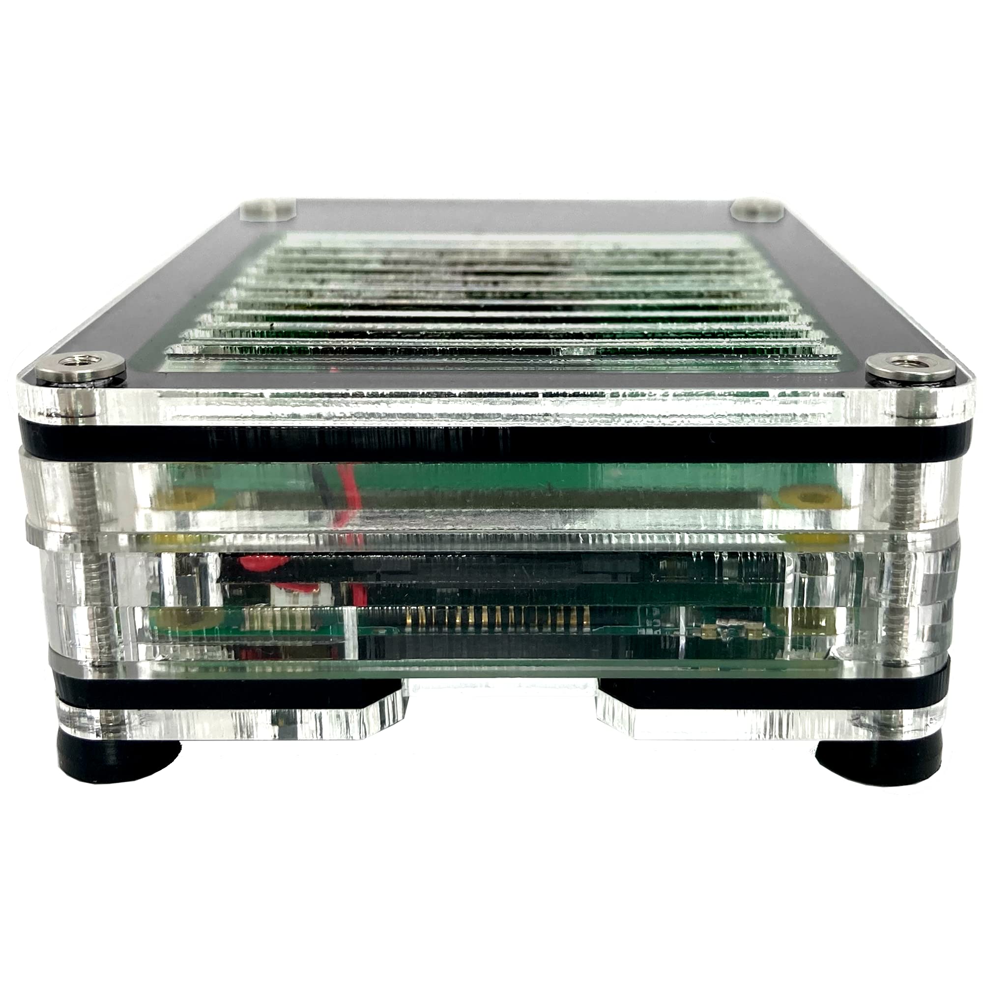 C4Labs Zebra PoE + Case Kit for Raspberry Pi 4B or 3B+ and PoE+ HAT or Official PoE Hat - Black Ice