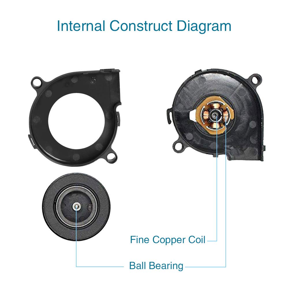 5015 Brushless Cooling Fan 4PCS 3D Printer Blower DC 12V Fans 50x50x15mm Fan for Hotend Extruder Heat Sinks with 2 Pin Terminal and Other Small Appliances Series Repair Replacement(12V 0.18A)