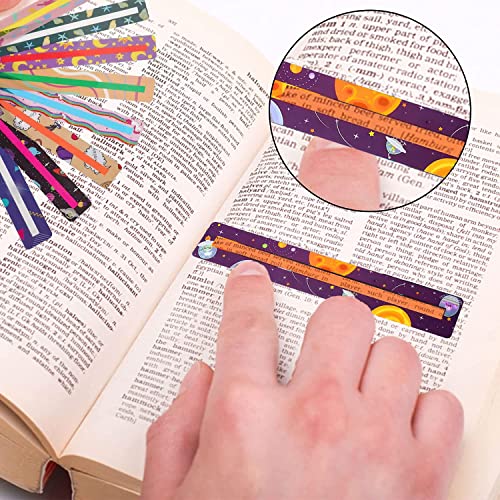 28 Pieces Dyslexia Tools for Kids Dyslexia Reading Strips for Dyslexic Students, Guided Reading Strips Trackers for Kids, Teacher Education Classroom Supplies (Cute Sets)