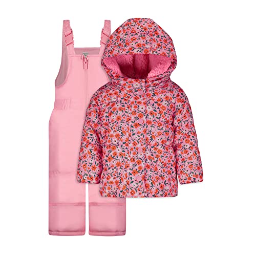 Carter's baby girls Heavyweight 2-piece Skisuit Snowsuit, Light Pink, 24 Months US