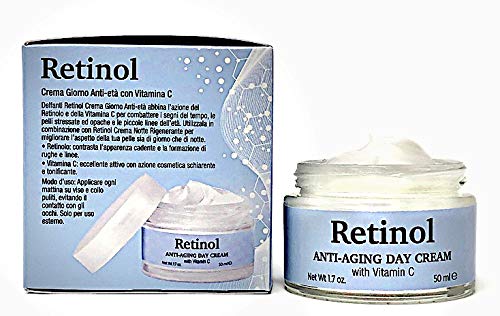 Delfanti-Milano • RETINOL ANTI-AGING Day Face Cream • with Vitamin C • Made in Italy