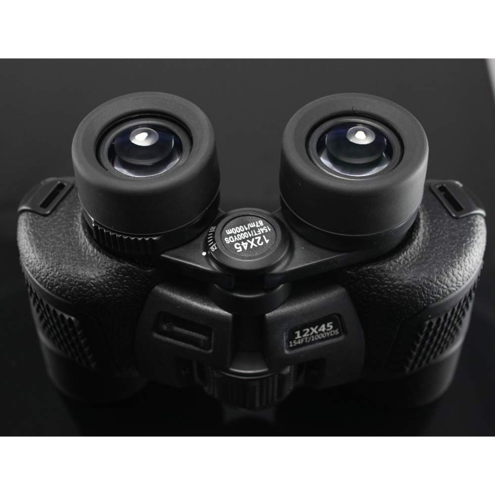 ZZK 12x45/16x50 Waterproof Telescope HD Binocular Green Film Non-Infrared Night Vision Optical Binoculars for Camping/Hunting