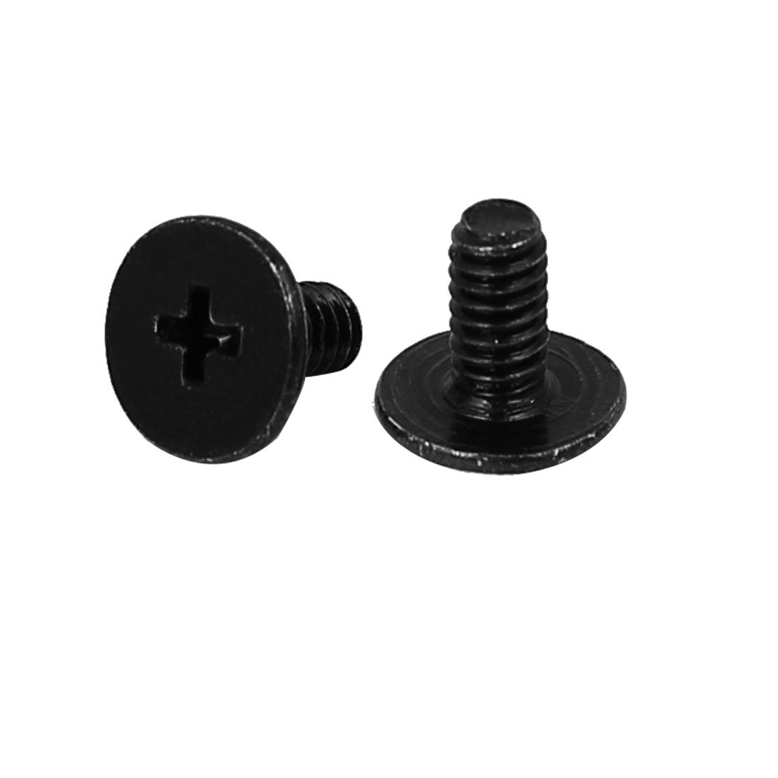 Aexit CM2x4mm Black Cleaning & Repair Zinc Plated Flat Head Phillips Laptop Computer PC Computer Screws Screw 400pcs