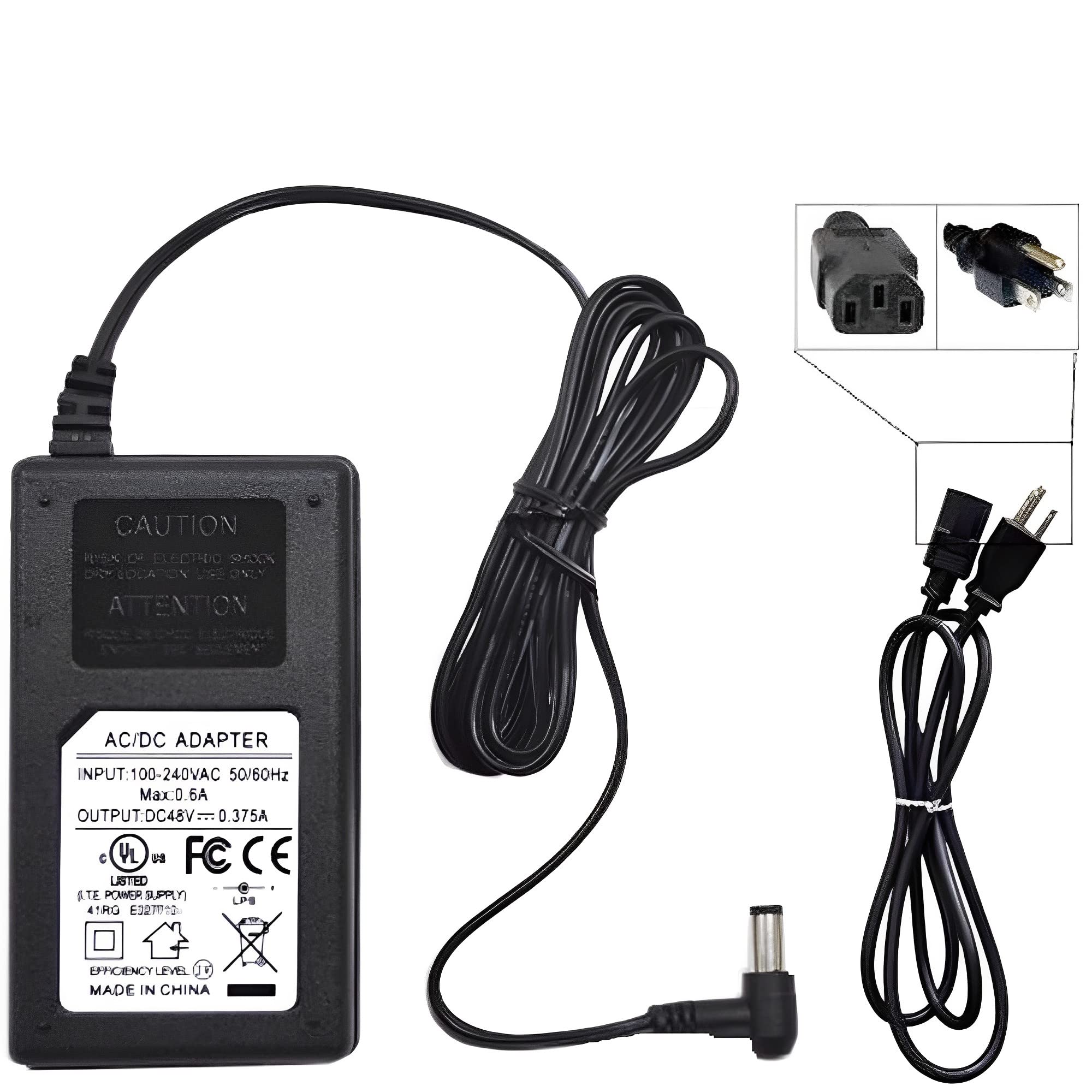 GSDT 48V Power Supply Compatible with Cisco 7900 8900 Phone Series - CP-PWR-Cube-3 Replacement and Polycom VVX 500 600 1500 VOIP IP Phone Adapter