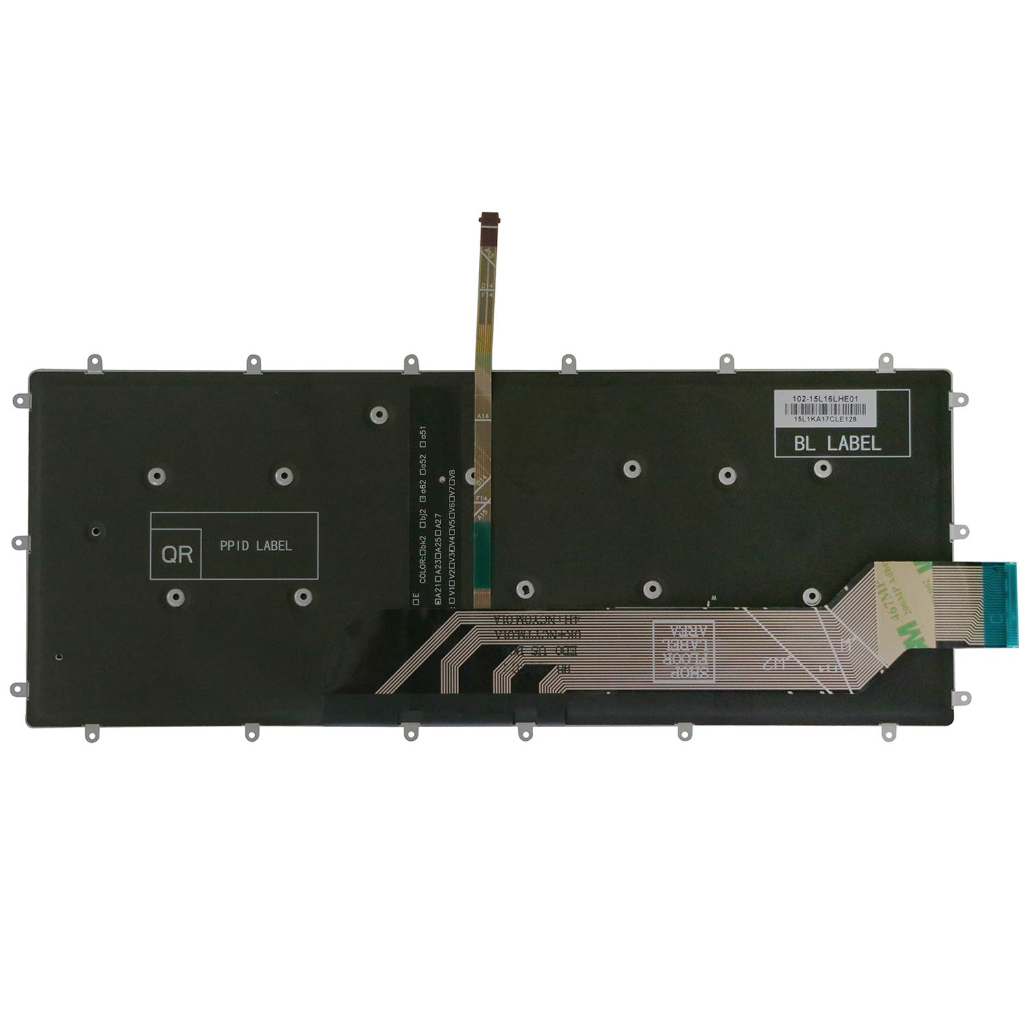 AUTENS Replacement Keyboard for Dell Inspiron 5368 5378 5370 5379 5568 5578 5579 7368 7370 7373 7375 7378 7460 7466 7467 7560 7569 7570 7572 7573 7579 Laptop No Frame (Backlight)
