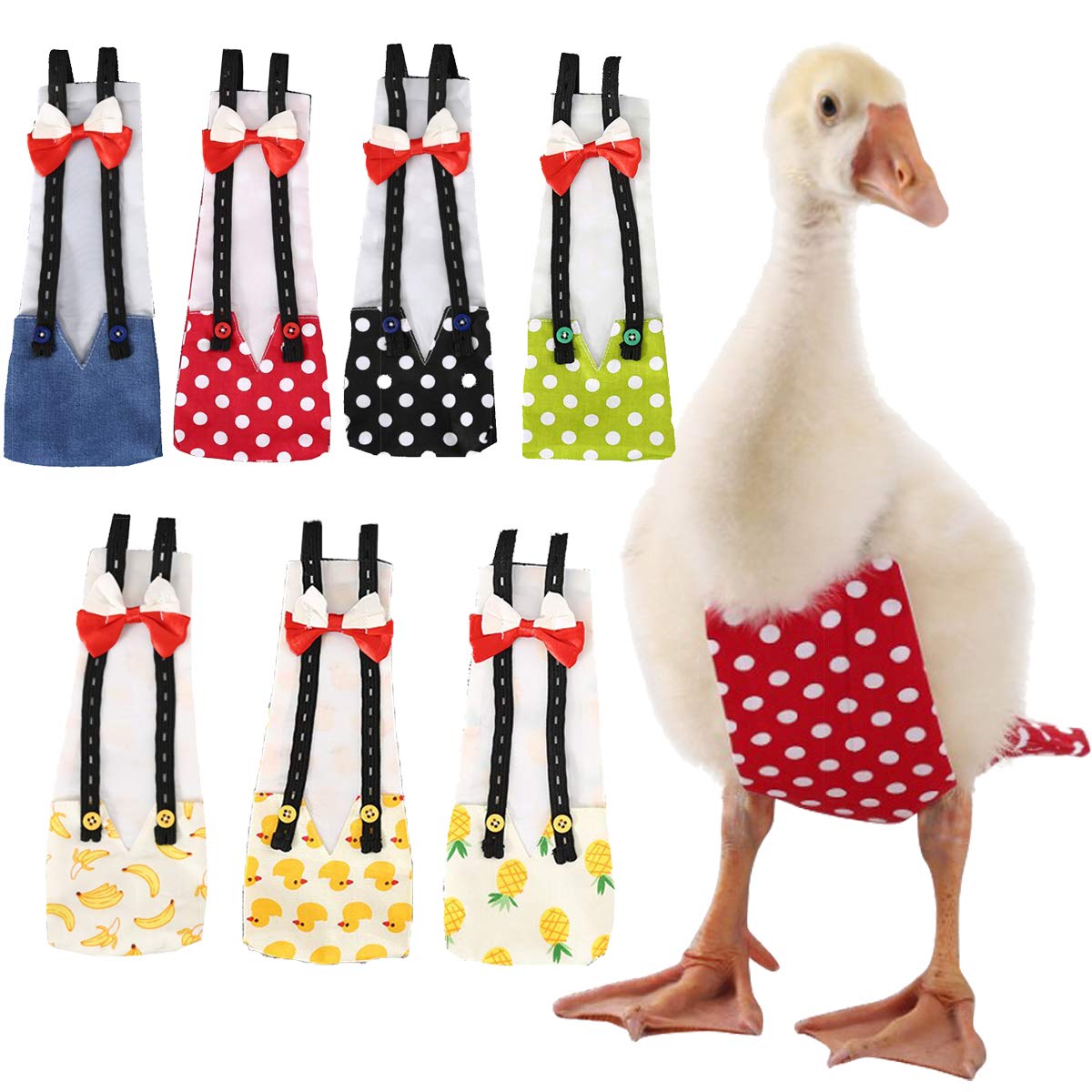 Bonaweite Pet Diaper Nappy Poultry Cloth for Goose Duck Hen Chicken Fashionable