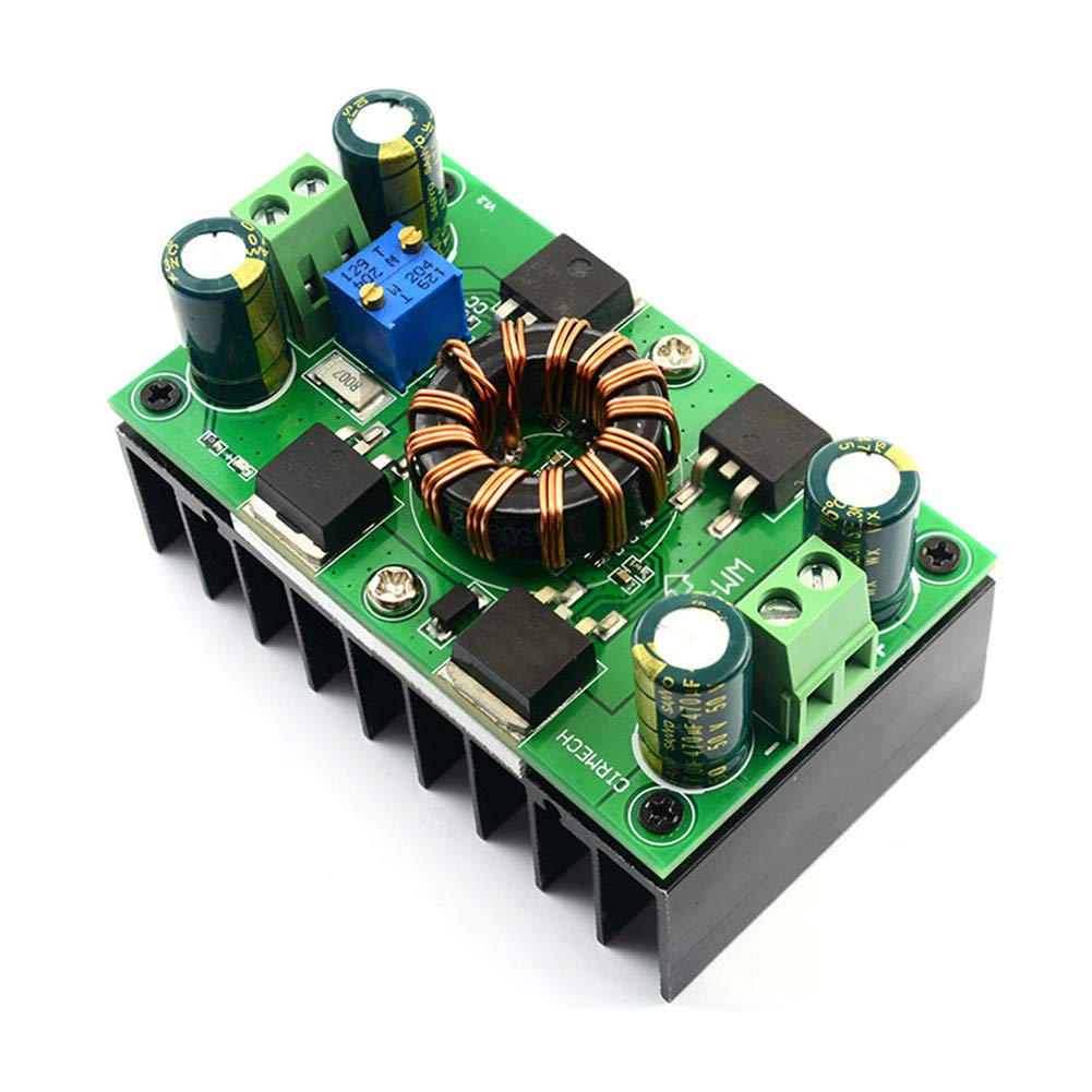 Auto Boost Buck Converter, 5A(Max 10A) DC 5V-30V to 1.25-30V Voltage Regulator Constant Voltage Constant Current CV CC Auto Step-Up/Down Boost Converter Solar Charging Power Supply Module 150W