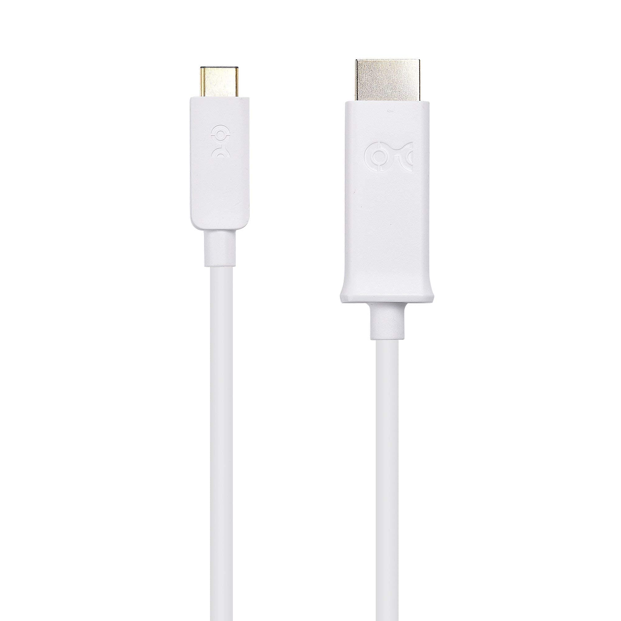 Cable Matters 3.3-Foot Short USB C to DisplayPort Cable (USB-C to DisplayPort Cable, USB C to DP Cable) Supporting 8K 60Hz in White - Thunderbolt 3 Port Compatible with MacBook Pro, Dell XPS 13 and Mo