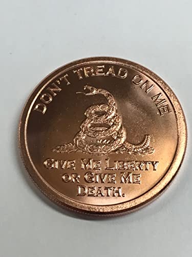 2015 Dont Tread on Me Eternal Vigilance 1 Ounce Copper Round