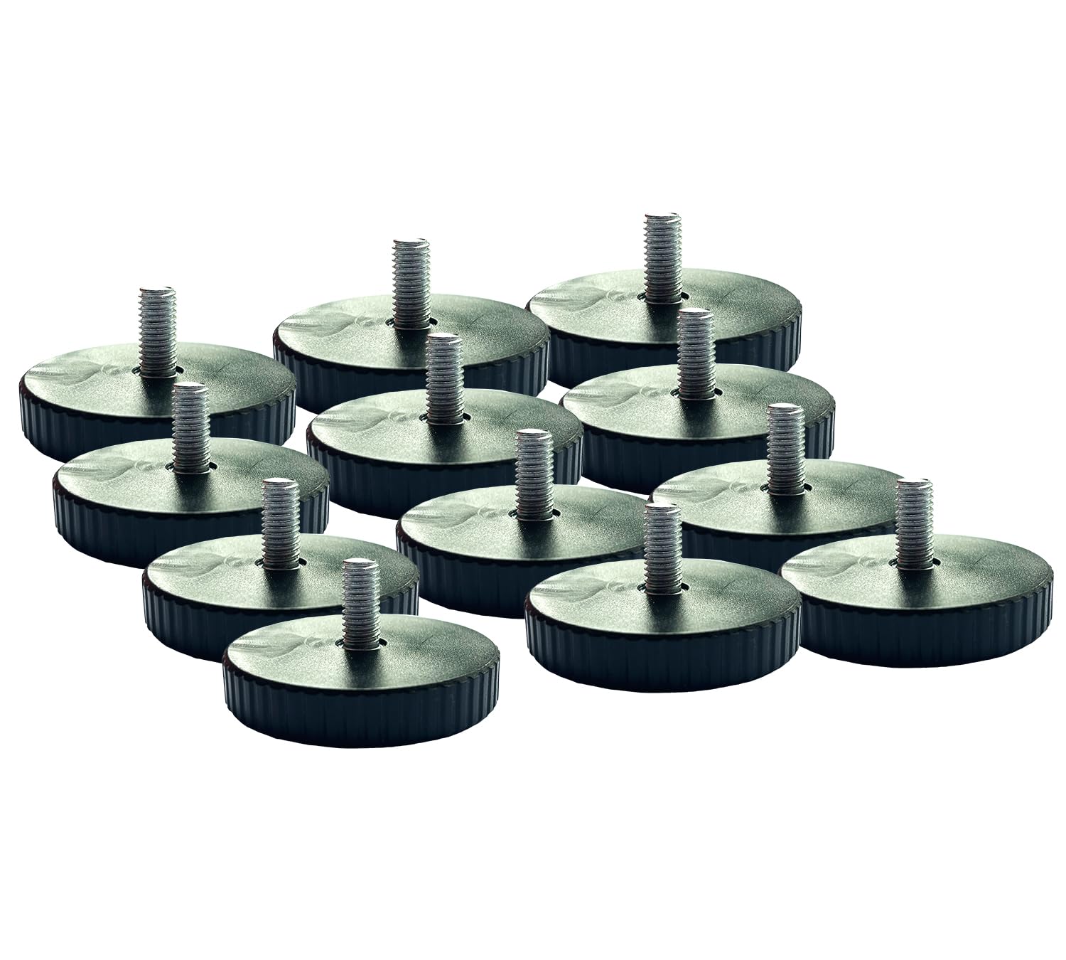 12pcs/Pack Adjustable Levelers M8 Screw,Furniture/Chair/Table Feet Adjusting Screw,Adjustable Leveling Floor Protection Screw