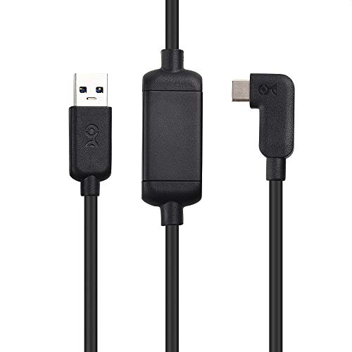 Cable Matters Unidirectional Active USB C Cable 16.4 ft for Oculus Quest 2 Headset (USB-A to USB-C Active Cable Compatible with The Oculus Link Cable Feature) in Black – 5 Meters / 16.4 Feet
