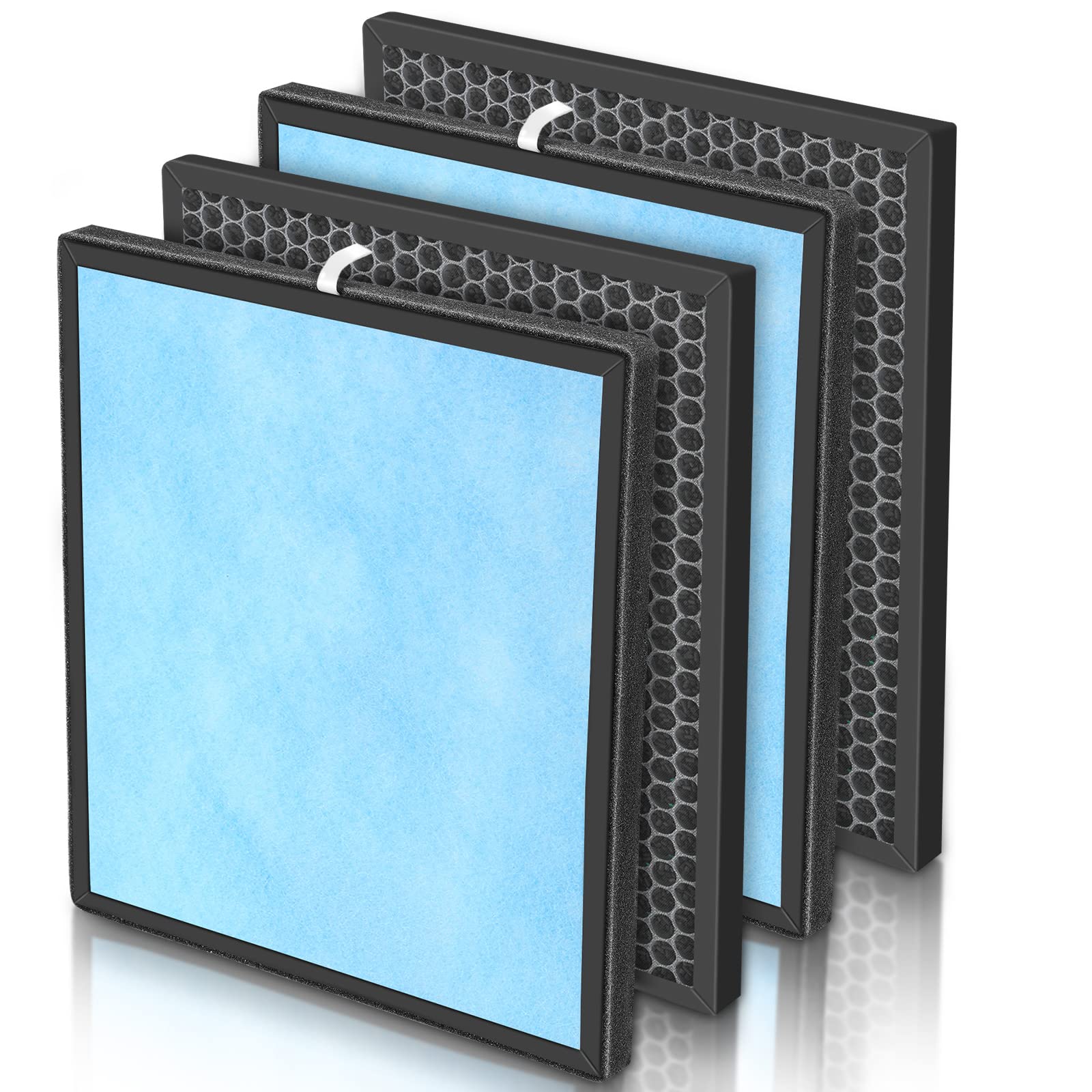 2 Pack Filter Replacements for HSP001 Smart True HEPA Air Purifier, 4 Stage Filtration of Fine Pre-Filter, Activated Carbon, Cold Catalyst and H13 True HEPA Filter