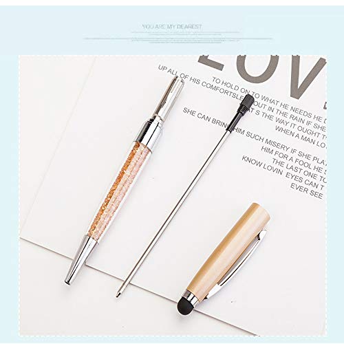 Ancolo Personalized Ballpoint Pens with Stylus tip stylish pens premium Crystal Diamond pen - Engraved with Your Name Logo or Message, Phone Number Black ink Perfect for Bank, Office, Hotel Lobbies