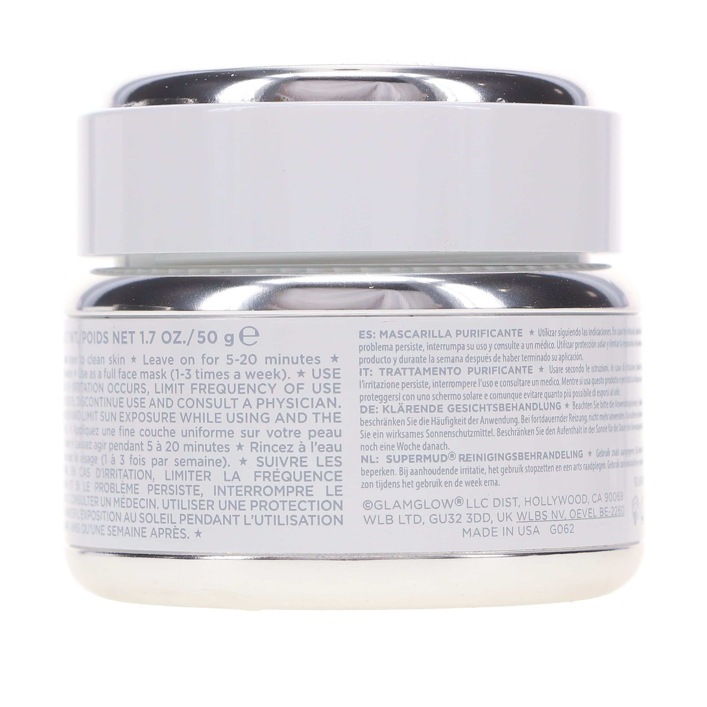 Glamglow Supermud Activated Charcoal Clearing Treatment Masque LIMITED EDITION - 1.7 oz