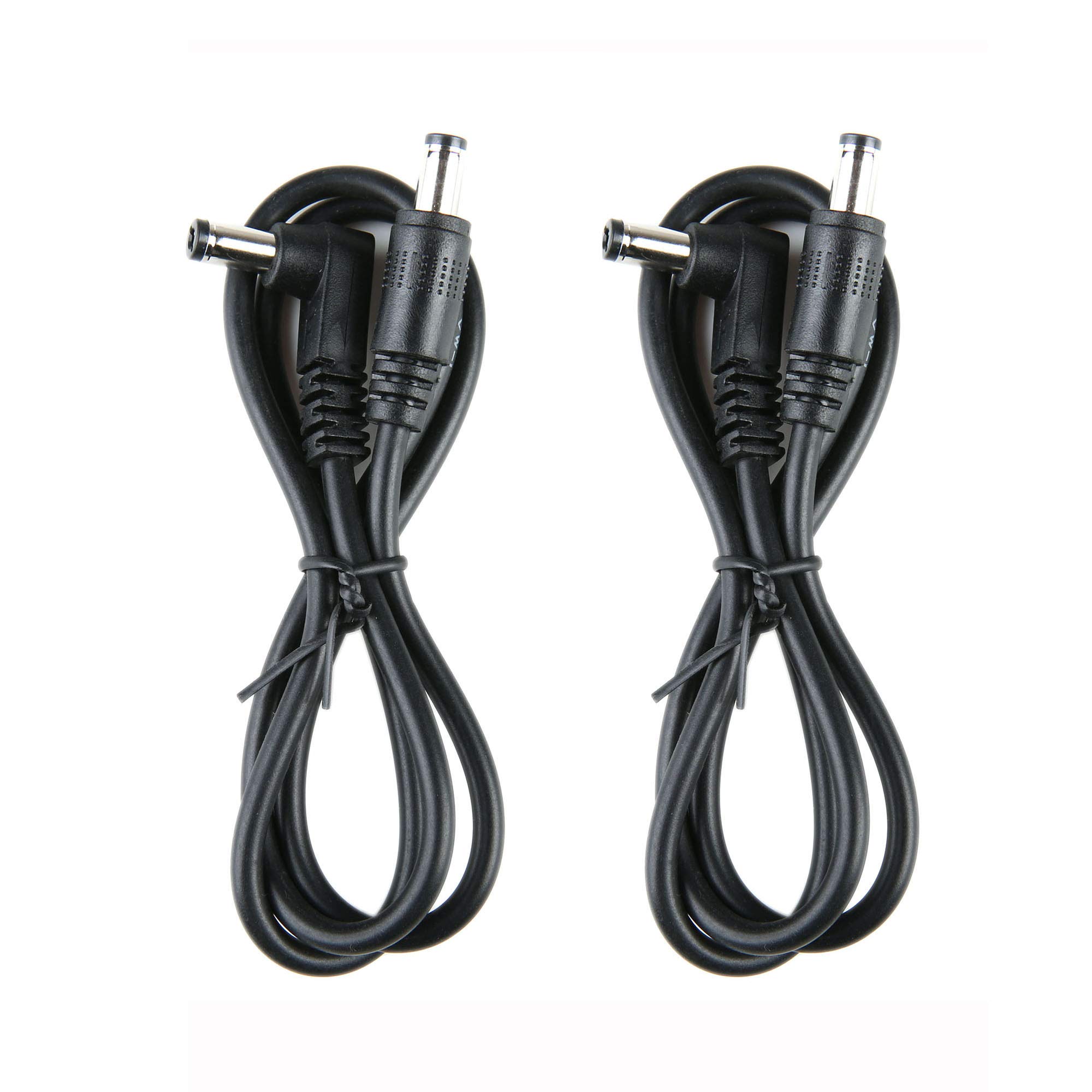 8 Pack Guitar Effect Pedal DC Cable 5.5mm x 2.1mm Power Lead Cord, 60CM Male to Male