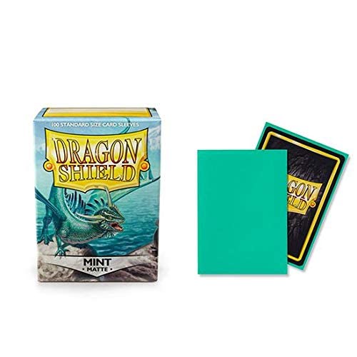 2 Packs Dragon Shield Matte Mint Standard Size 100 ct Card Sleeves Value Bundle! …
