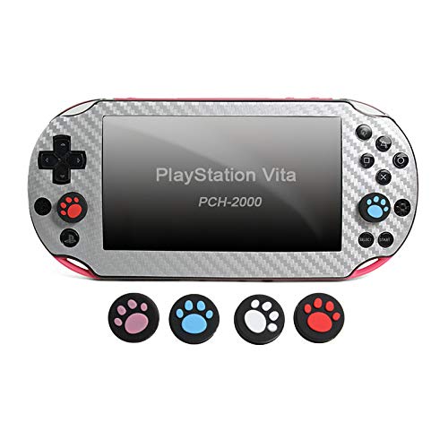 2PCS Silicone Thumb Stick Grips Caps Analog Thumbstick Joystick Cap for PS Vita PSV 2000 PSV 1000 Color Pink
